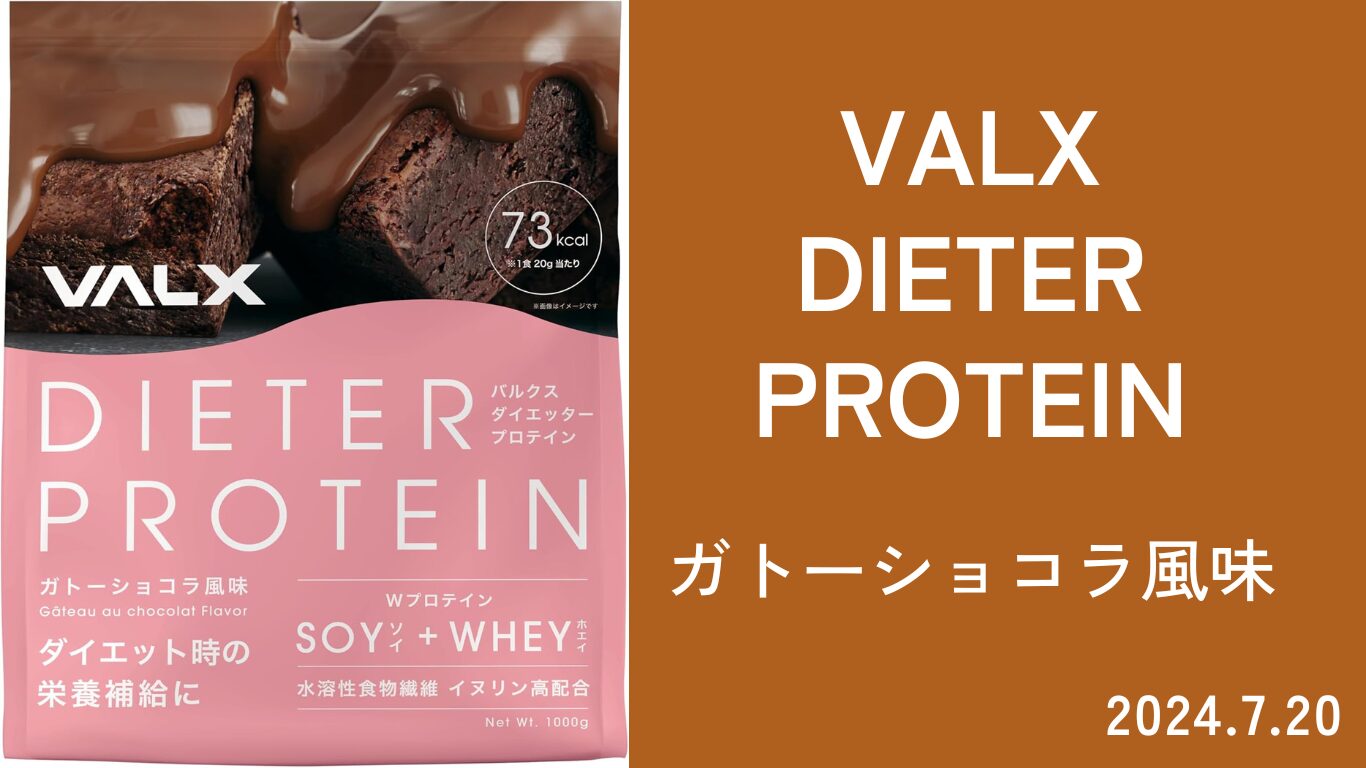 VALX DIETER PROTEIN ガトーショコラ風味 | プロテイン勉強会